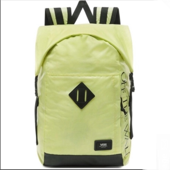 Vans | Bags | Waterproofneon Yellowbk Ergonomic Straps Camo Fend Roll ...